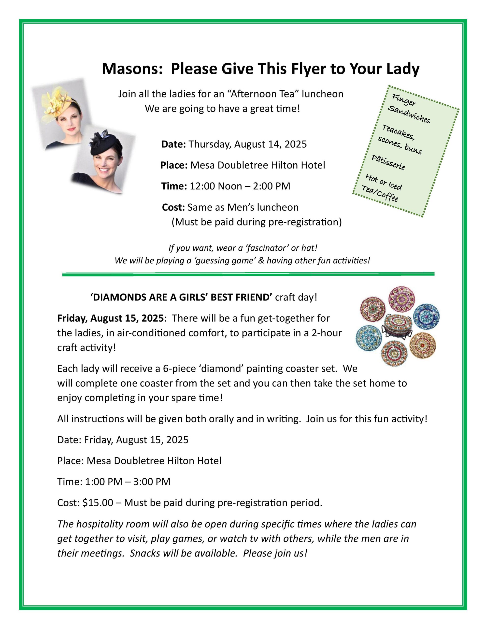 2025 Grand Sessions Ladies Program – Arizona Grand York Rite Bodies